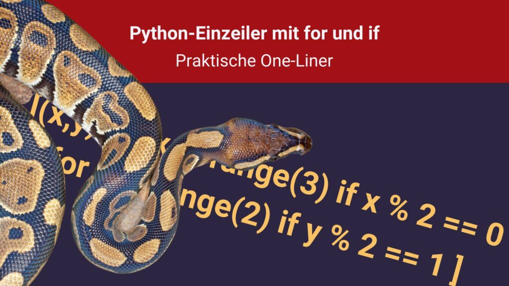 Python-Einzeiler mit for und if - Tirsus Online